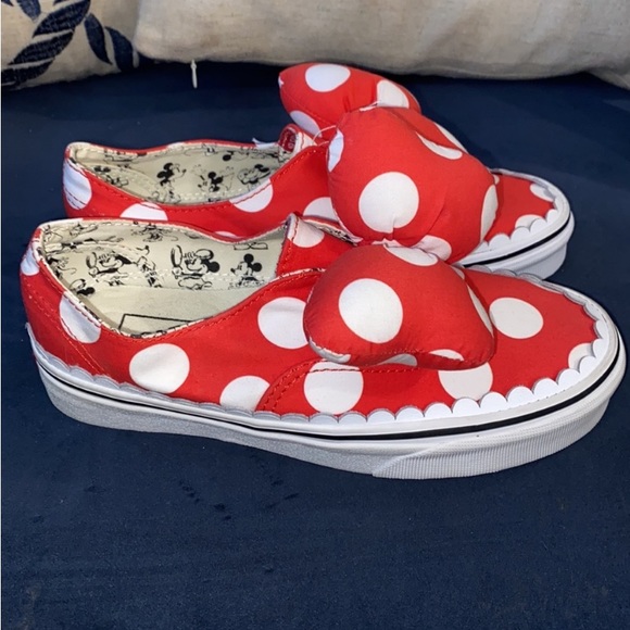 Vans | Shoes | Disney X Vans Minnie Mouse Bow Vans | Poshmark